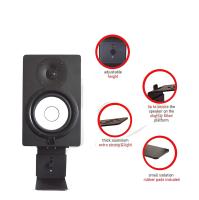 China Black Desk Surround Sound Speaker Monitor Stand Riser with 2mm Wire Diameter for sale