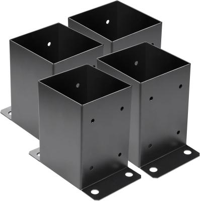 China Powder Coated Heavy Duty Post Brackets for Wood Support Deck Post Base Railing Fence for sale