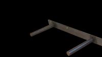China Black Powder Coating Shelf Support Hidden Brackets for Floating Shelves Steel Bracket for sale