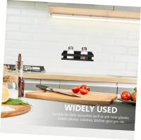 China Wall Shelf Metal Wall Shelves Wall Organizer for Black Spices Bottle Storage for sale