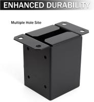 China Adjustable Metal Post Base Brackets for Pavilion Deck Railing Support Deck Base Plate for sale