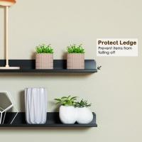 China Carbon Steel Versatile Floating Shelves Wall Mounted Metal Wall Shelf with Lip Book Storage Stand Bracket for sale