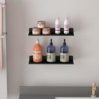 China Carbon Steel Versatile Floating Shelves Wall Mounted Metal Wall Shelf with Lip Book Storage Stand Bracket for sale