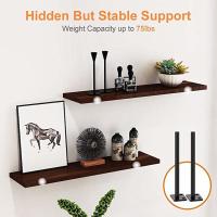 China Metal Steel Bracket Heavy Duty Shelving for Mantle and Invisible Wall Mounting White for sale