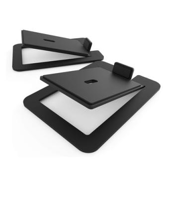 China Sturdy Base Angle Speakers Desktop Speaker Stands for Office in Steel for sale