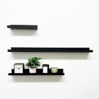 China Farmhouse Rustic Designed Steel Industrial Heavy Duty Wall Mounted Floating Organizer for sale