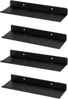 China Farmhouse Rustic Designed Steel Industrial Heavy Duty Wall Mounted Floating Organizer for sale