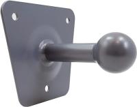 China Matte Black Powder Coated Carbon Steel Bike Rack Wall Mount Bracket Ball Head Black for sale