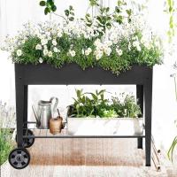 China Standing Raised Garden Beds Heavy Duty Outdoor Planter Box for Functional Gardens for sale