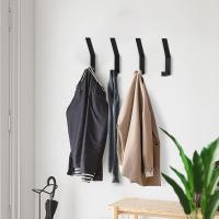 China Kitchen Wall Mounted Coat Hooks Heavy Duty Coat Rack for Wall Double Hooks Coat Hanger for sale