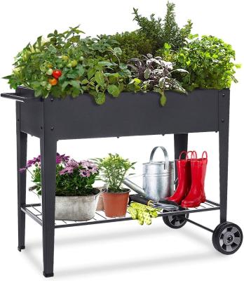 China Work Process Heavy Duty Raised Planter Box for Outdoor Vegetable and Herb Garden for sale