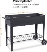 China Work Process Heavy Duty Raised Planter Box for Outdoor Vegetable and Herb Garden for sale