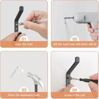 China Convenient Wall Hooks for Hanging Clothes Heavy Duty Black Hangers 0.51*0.51*3.7inch for sale