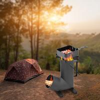 China Large Fuel Chamber Portable Camping Stove for 3-5 People Iron Metal for Outdoor Cooking for sale
