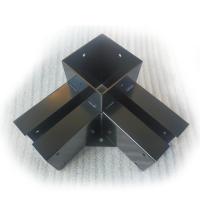 China Iron 4*6 Post Base Pergola Bracket with Double Ant-irust Coating and Upgraded Design for sale