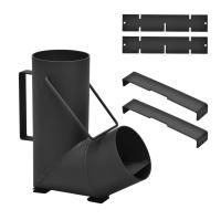 China Black Brown Metal Fire Pit BBQ Stove for Patio Garden Fireplace Finishing Powder Coated for sale