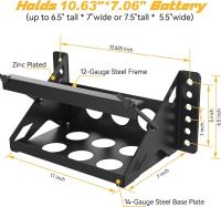 China Steel Bolt Battery Mounting Box Tray Bracket for Secure Marine Battery Storage Needs for sale