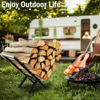 China 23 Inch Firewood Holder for Easy Storage and Carrying of Logs in Indoor Fireplace for sale