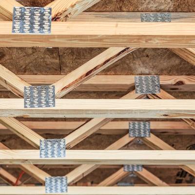 China Galvanized Truss Connector Plate 100x50x8x1mm Flat Mending Plates for Building Repair for sale