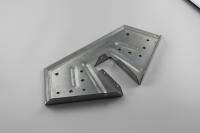 China Stainless Steel Sheet Metal Stamping Parts and Bending Parts with Silver Plated Finish for sale
