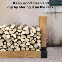 China Easy to Carry and Store Firewood Rack Heavy Duty Brackets Kit for Indoor and Outdoor for sale