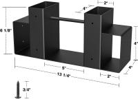 China Easy to Carry and Store Firewood Rack Heavy Duty Brackets Kit for Indoor and Outdoor for sale