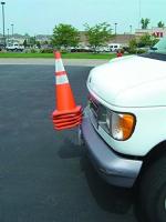 China Carbon Steel Hairpin Truck Traffic Cone Storage Bracket with Pre-Drilled Mounting Plate for sale