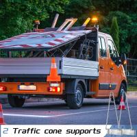China Traffic Cone Holder Vertical Mount for Truck, Tools with Pre Drilled Mounting Plate, Corrosion Resistant Cone Holder for sale