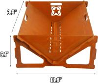 China Black Metal Fire Pit BBQ Stove Outdoor Bonfire Weathering Steel Wood Burning Fireplace for sale