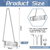 China Traffic Cone Holder Vertical Mount for Truck, Tools with Pre Drilled Mounting Plate, Corrosion Resistant Cone Holder for sale