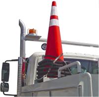 China Traffic Cone Holder for Truck, Flat Mounting Plate Roadblocks Hairpin Leg Storage Traffic Cone Organizer Bracket for sale