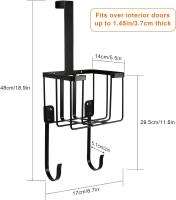 China Large Storage Basket Metal Steel Wall Mount Ironing Board Organizer with Powder Coating for sale