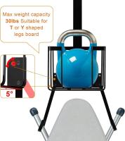 China Large Storage Basket Metal Steel Wall Mount Ironing Board Organizer with Powder Coating for sale