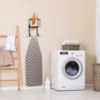 China Large Storage Basket Metal Steel Wall Mount Ironing Board Organizer with Powder Coating for sale