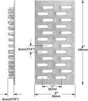 China 1mm Thickness Pronged Truss Plate Flat Mending Plates Repair Tie Plate Bracket for sale