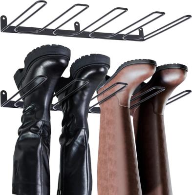 China Sturdy Metal Boot Storage Organizer Rack for Closet Silver ISO9001 Rohs CE 16949 for sale