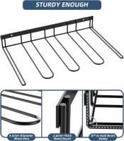 China Sturdy Metal Boot Storage Organizer Rack for Closet Silver ISO9001 Rohs CE 16949 for sale