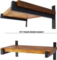 China Industrial Floating Shelf Bracket with Single-Side Structure and Decorative Design for sale