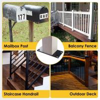 China 2x4 4x4 Deck Railing Post Anchor Base Plate Bracket for Steel Joint Flat Corner Brace for sale
