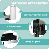 China Streamline Your Grilling Setup with Magnetic Grill Accessories and Paper Towel Holder for sale