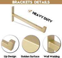 China Black Industrial Pipe Brackets Customized Wall Mounted Shelves Bracket Powder Coated for sale
