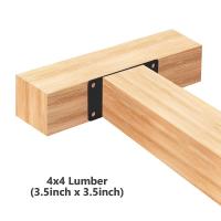 China Nonstandard Well Design Post Anchor Base Metal Plate for Deck Railing Wood Fence Mail Post Base Mounting for sale