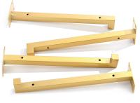 China Standard or Nonstandard Heavy Duty Shelf Brackets for Kitchen Bathroom Storage Black for sale