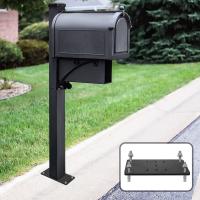 China Nonstandard Post Anchor Base Steel Plate for 2x4 4x4 Deck Railing Wood Fence Mail Post Bracket Mounting for sale