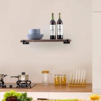 China Heavy Duty Industrial Metal Floating Shelf Brackets with Lip Customized Logo Print for sale