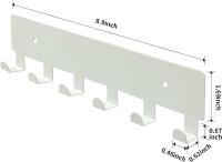 China 6-Hook Metal Key Holder for Wall Mounting Perfect for Organizing Keys in Hallways for sale