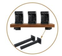 China 15-25 Work Days Lead Time Standard L Iron Shelf Brackets for Hidden Countertop Support for sale