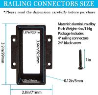 China Fence supports Mount connector 2x4 Deck Railing Brackets for Porches Pavilions Pergolas Log Cabin for sale