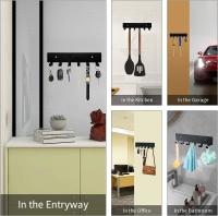 China 0.67x0.62x0.46 Size Key Hooks for Wall Mount 6 Metal Hooks Hallway Organizer for sale