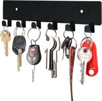 China 0.67x0.62x0.46 Size Key Hooks for Wall Mount 6 Metal Hooks Hallway Organizer for sale